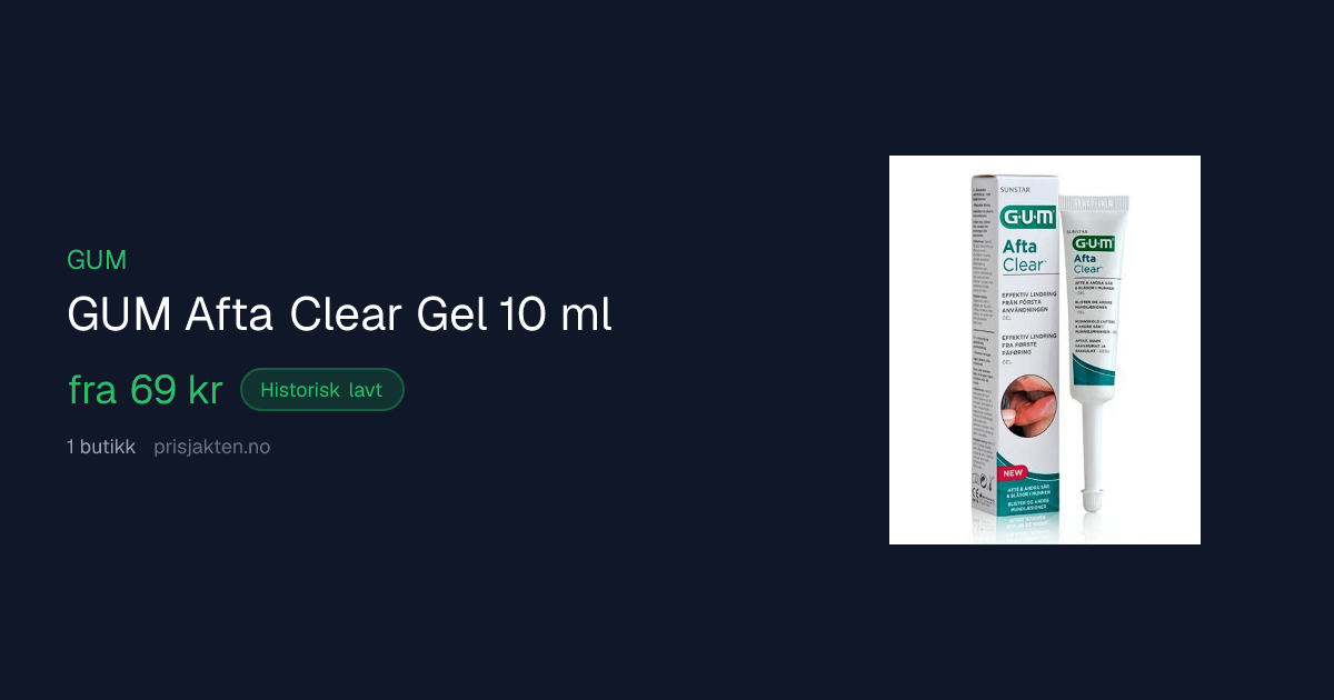 GUM Afta Clear Gel 10 ml fra 69 kr